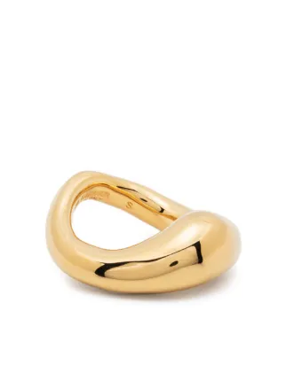 Jil Sander Handcrafted Brass Ring | Yellow | FARFETCH