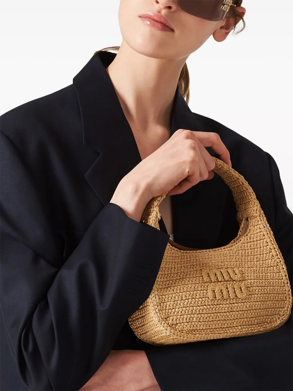 Miu Miu Mini Wander Crochet Shoulder Bag - Farfetch