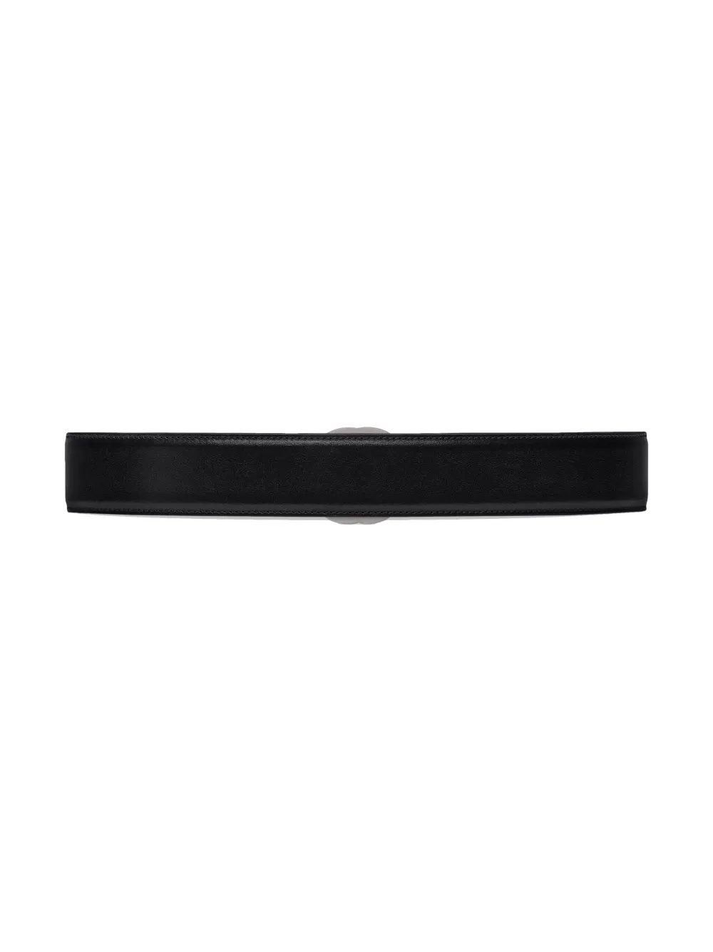 Gucci Interlocking G Leather Belt | Black | FARFETCH UK