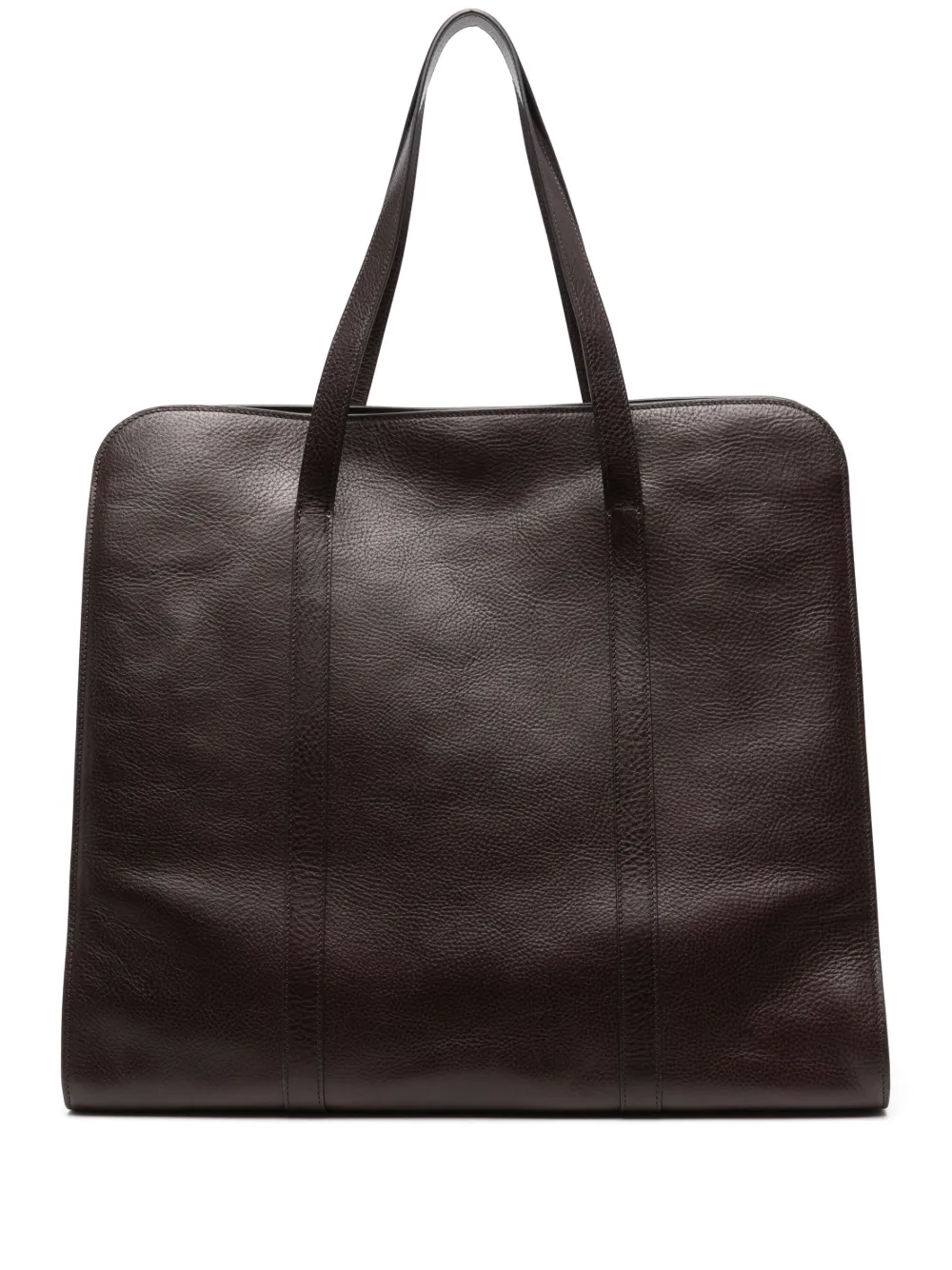 The Row Ben Leather Tote Bag | Brown | FARFETCH