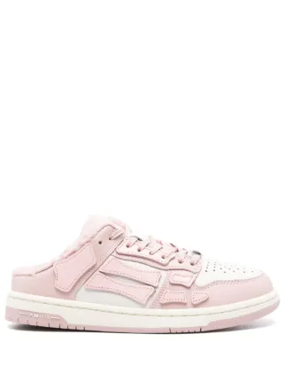 AMIRI Skeltop Leather Mules | Pink | FARFETCH AO