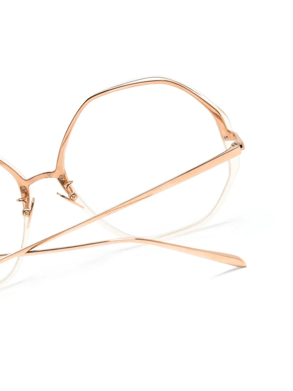 Linda Farrow The Alona geometric-frame Sunglasses | Gold | FARFETCH