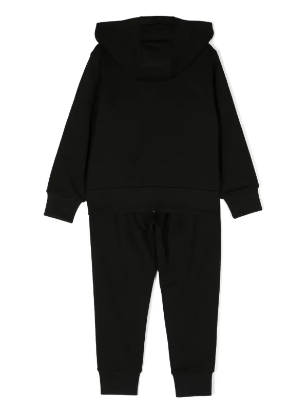 Moncler Enfant Striped Cotton Track Suit Black FARFETCH CA