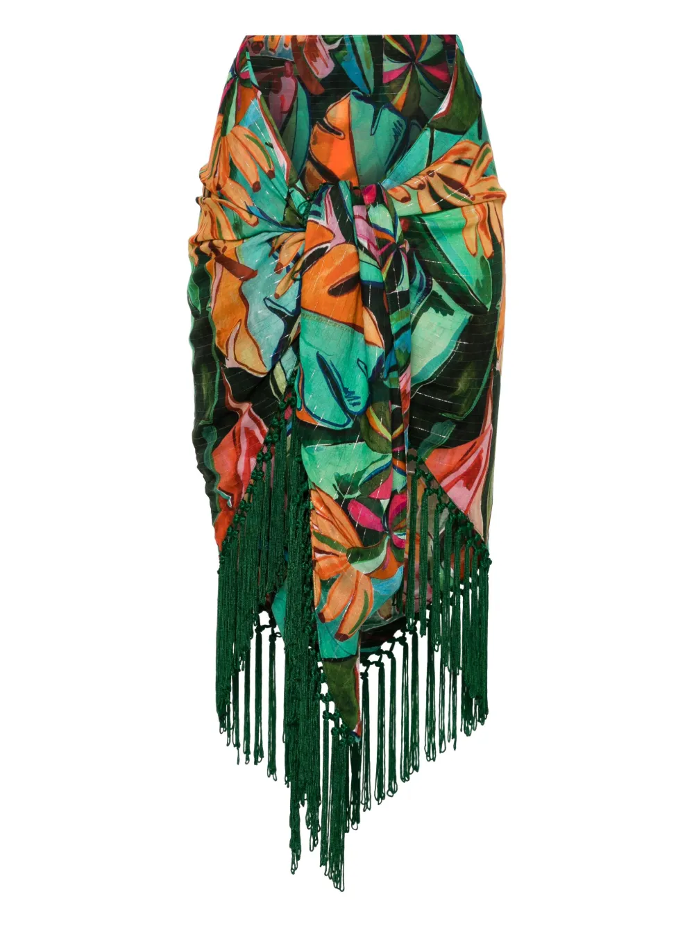 Farm Rio Banana Foliage Sarong In Green | ModeSens