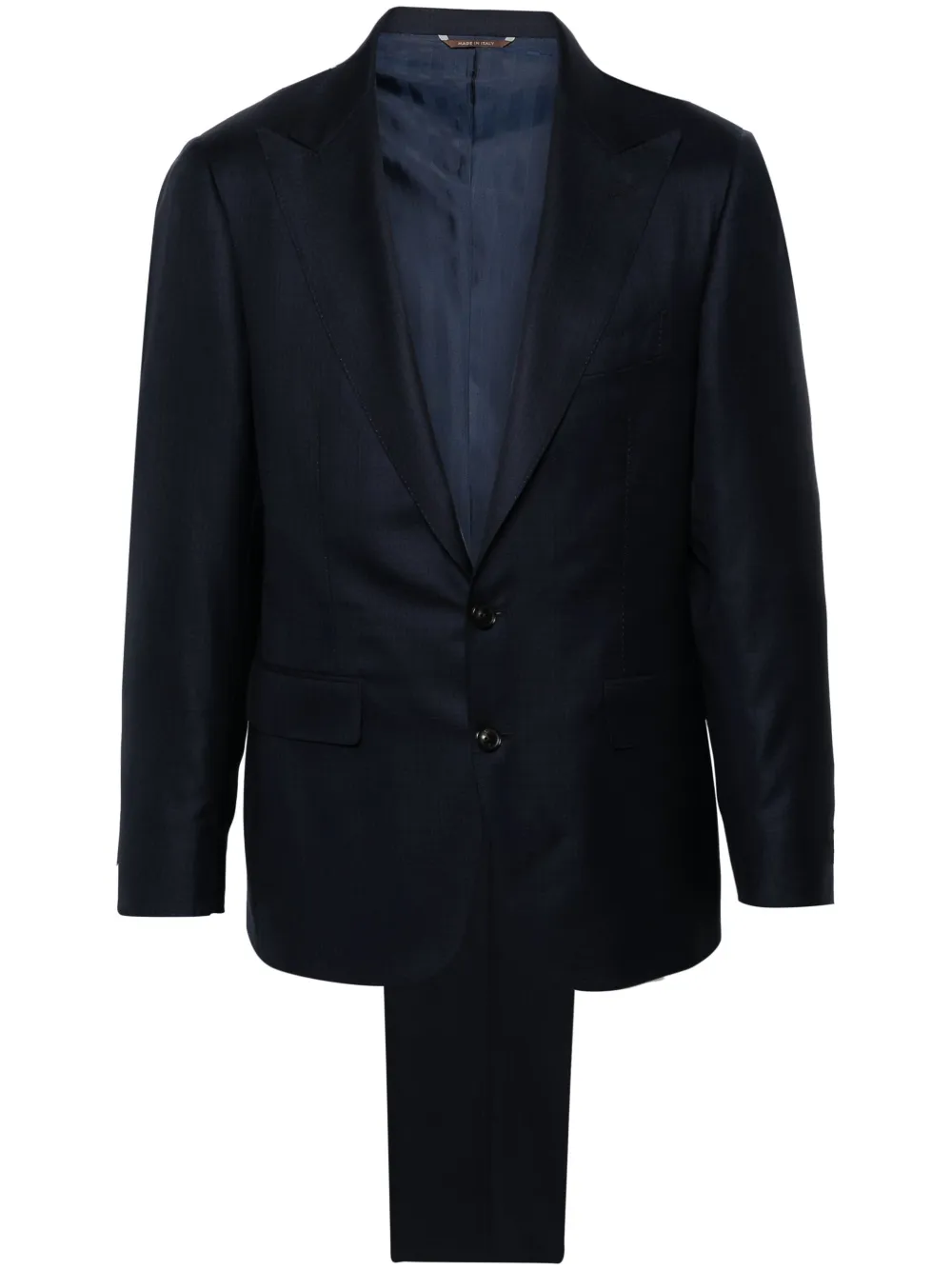 Canali Geruit Pak Met Enkele Rij Knopen - Farfetch