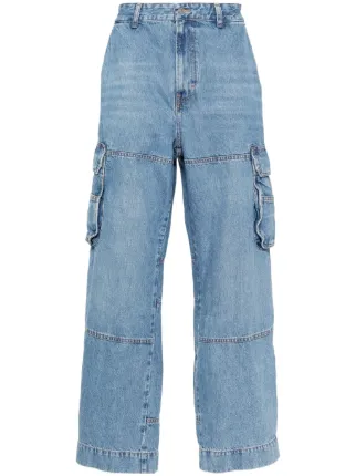 Diesel D-Fish-Cargo straight-leg Jeans | Blue | FARFETCH HK