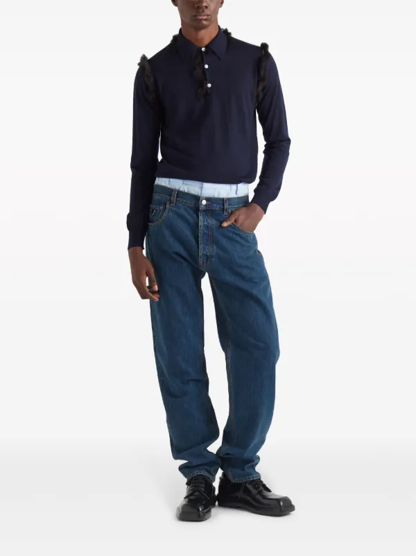 Prada low-rise straight-leg Jeans | Blue | FARFETCH Prada low-rise straight-leg Jeans | Blue | FARFETCH