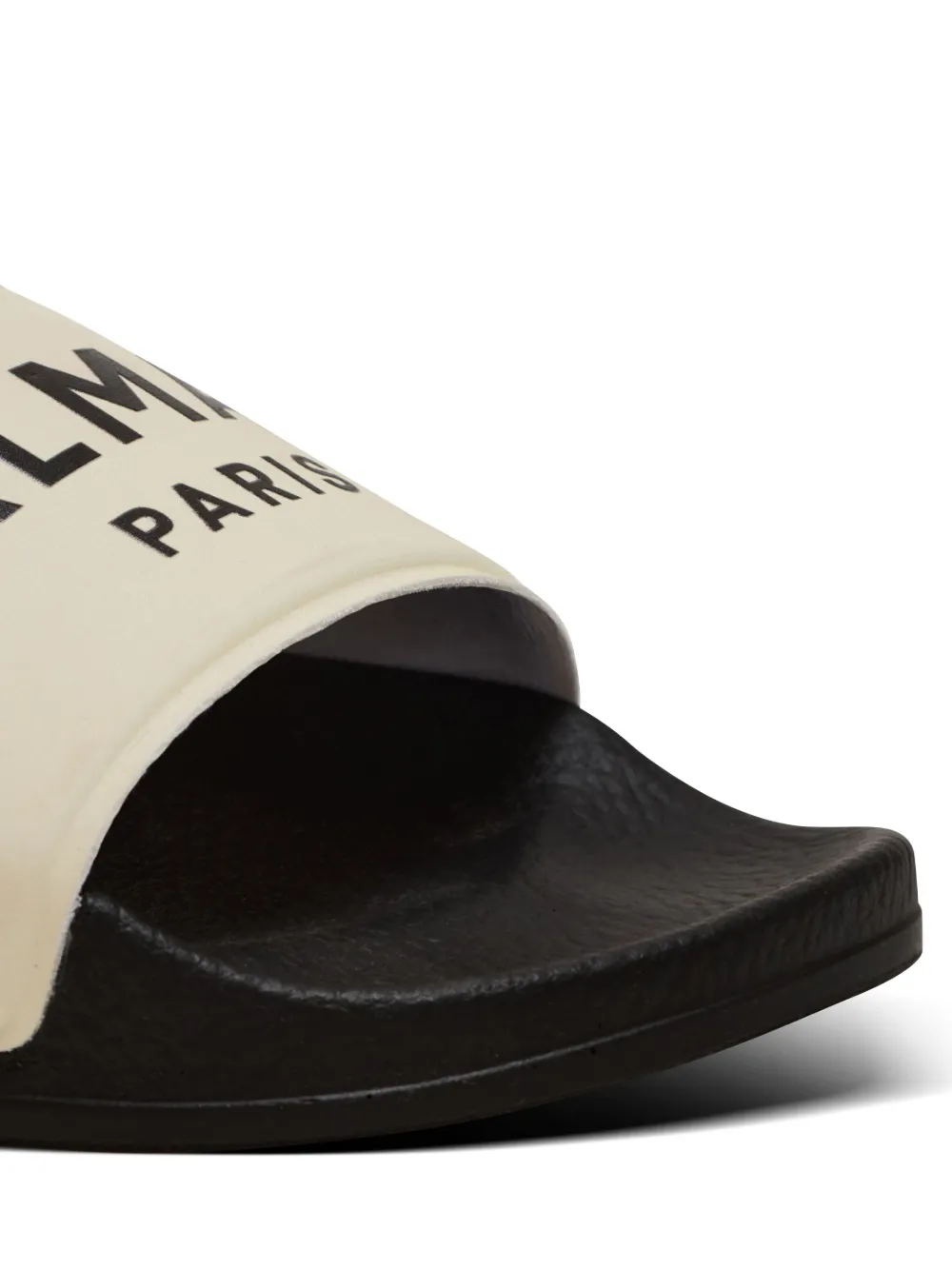 Balmain Kids logo-print Flat Slides | Neutrals | FARFETCH UK