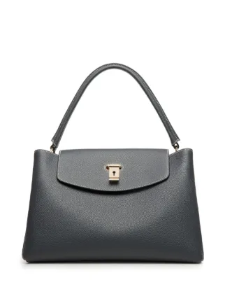 Bally Layla Leather Tote Bag | Blue | FARFETCH