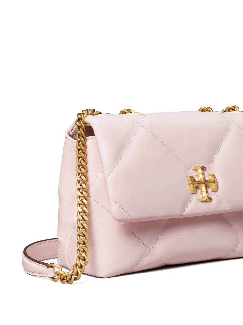 Tory Burch Small Kira diamond-quilted Convertible Shoulder Bag | Pink ...