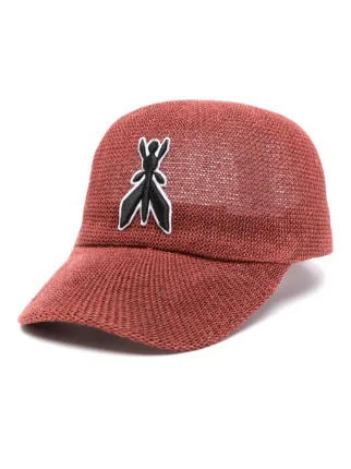 Patrizia Pepe logo-embroidered Baseball Cap | Red | FARFETCH UK