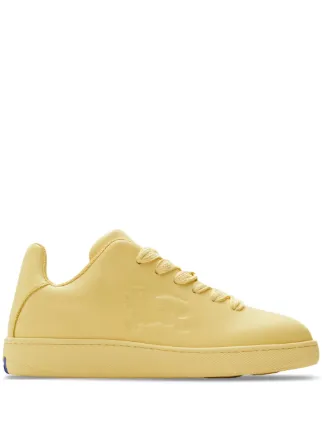 Burberry Box Leather Sneakers Yellow FARFETCH KW
