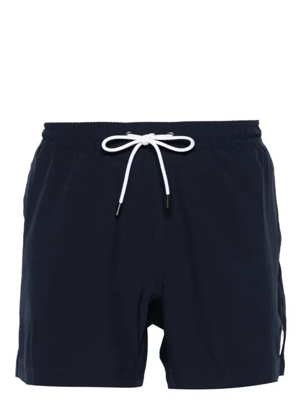 Michael Kors rubberised logo Swim Shorts Blue FARFETCH CA