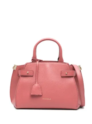 Coccinelle logo-stamp Leather Crossbody Bag | Red | FARFETCH AO