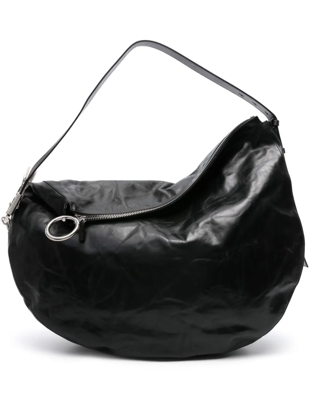 Burberry Oversized Shoulder Bag | Black | FARFETCH UK