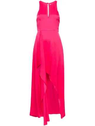 TWINSET Asymmetric Satin Dress | Pink | FARFETCH UK