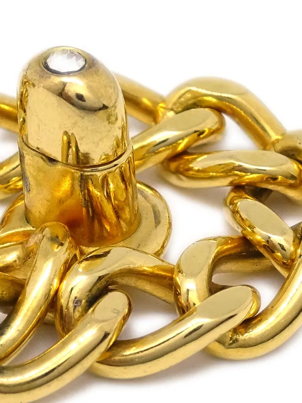 CHANEL Pre Owned 1996 Kettenarmband Mit CC Lock Gold FARFETCH DE
