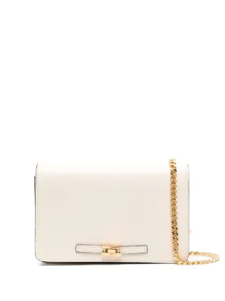 Elisabetta Franchi horsebit-detail Leather Shoulder Bag | Neutrals ...