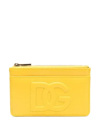 Dolce & Gabbana Medium DG-embossed Card Holder | Yellow | FARFETCH