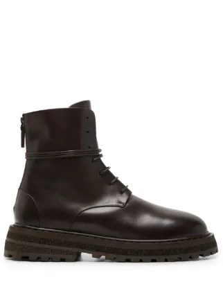 Marsèll Carro Leather Combat Boots | Brown | FARFETCH HK