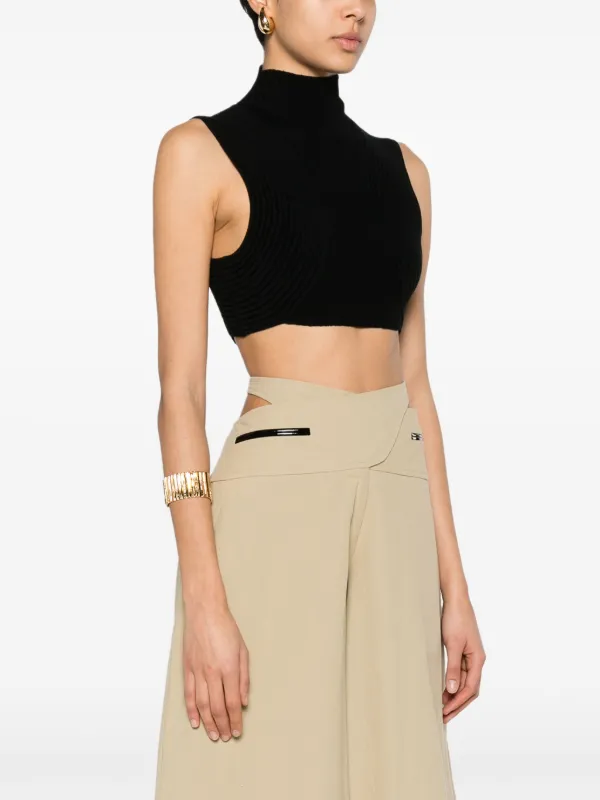 Chloé ribbed-knit Wool Crop Top | Black | FARFETCH JO Chloé ribbed-knit Wool Crop Top | Black | FARFETCH JO
