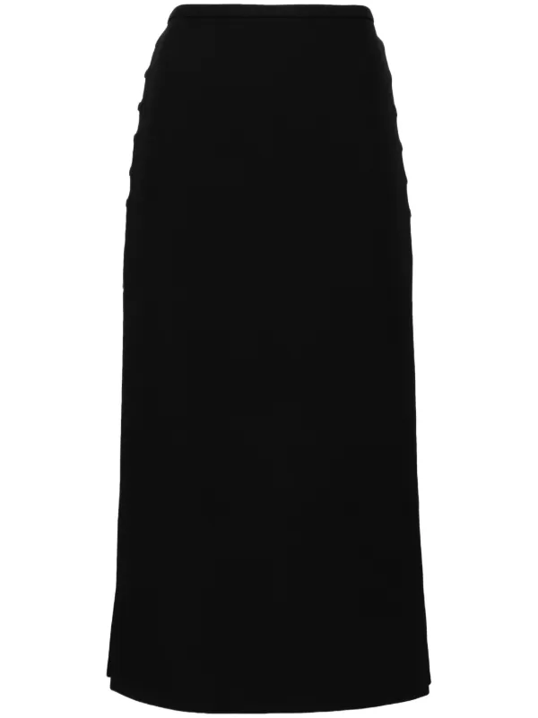 Michael Kors Collection chain detailing Midi Skirt Black FARFETCH CA