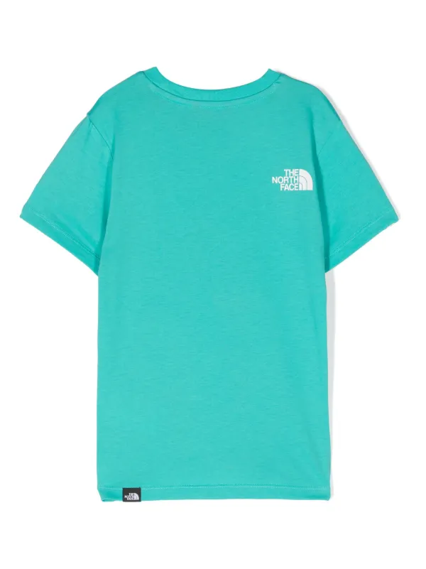 The North Face Kids T Shirt Mit Logo Print Blau FARFETCH DE