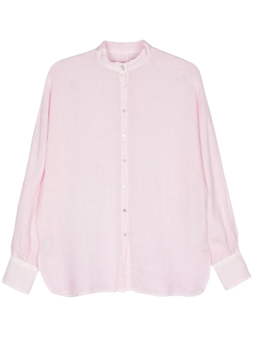 120% Lino slub-texture Linen Shirt - Farfetch