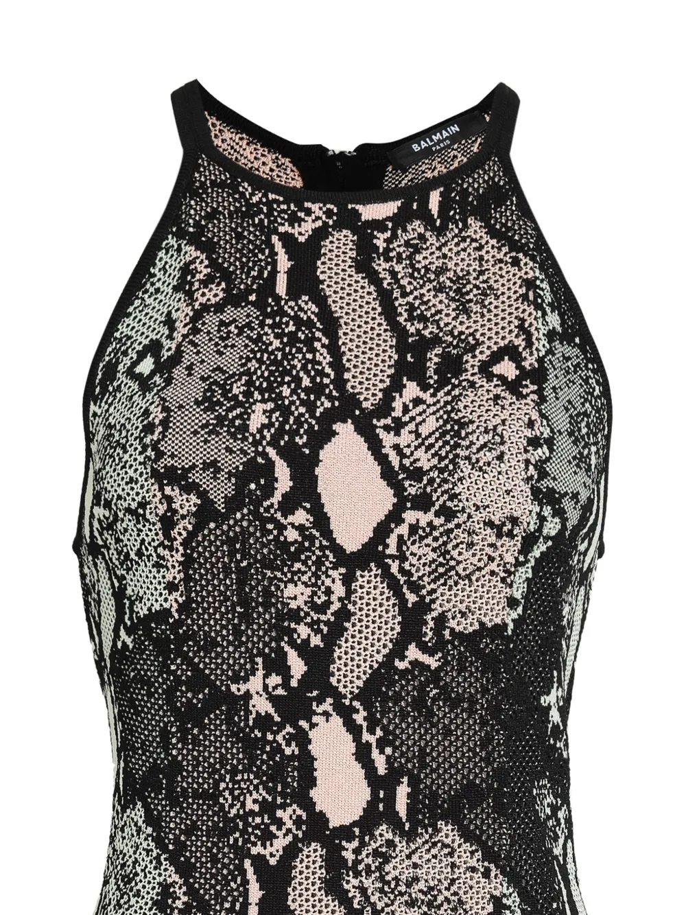 Balmain python-pattern Mini Dress | Black | FARFETCH