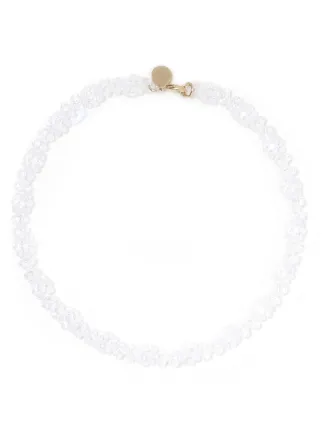 Simone Rocha Flower crystal-embellished Necklace | Neutrals | FARFETCH