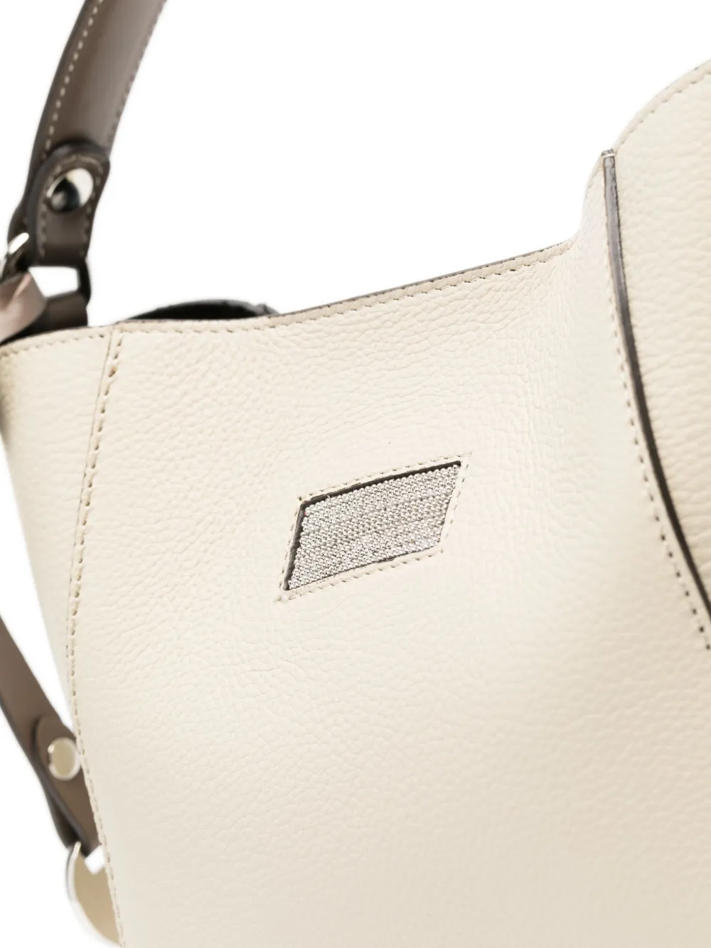 Peserico Midi Leather Tote Bag | Neutrals | FARFETCH UK