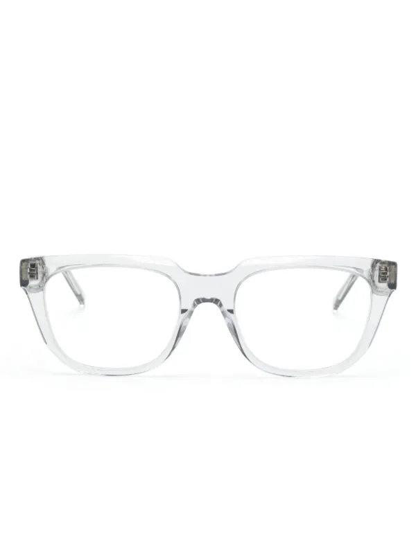 Givenchy Eyewear Transparent square frame Glasses Neutrals FARFETCH IE