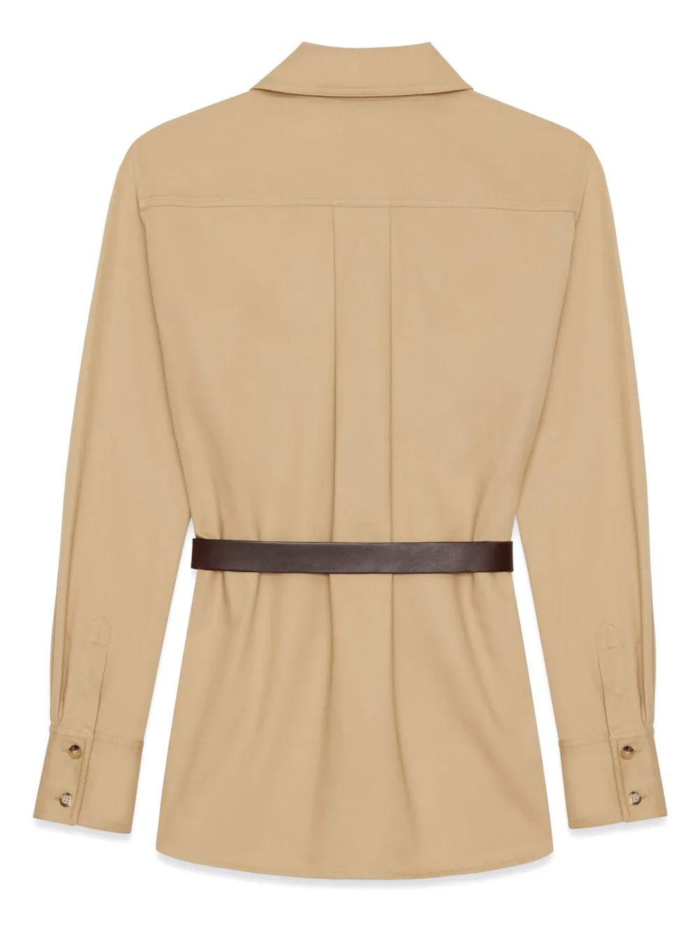 Saint Laurent Belted Saharienne Shirt - Farfetch