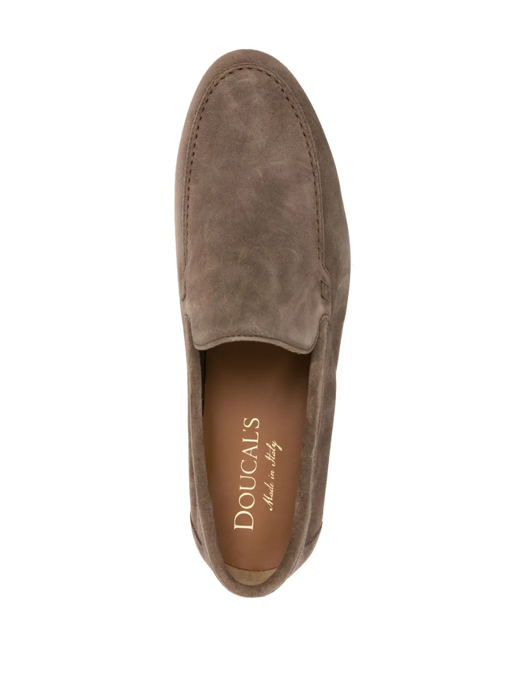 Doucal's round-toe Suede Loafers | Brown | FARFETCH UK