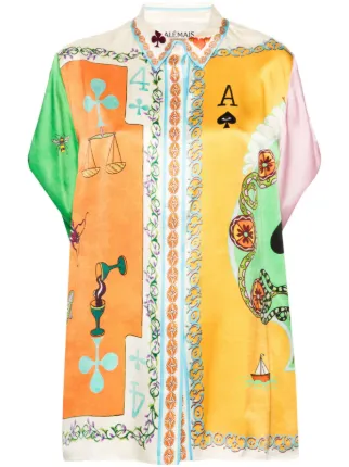 ALEMAIS Rummy Silk Shirt | Orange | FARFETCH