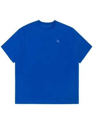 Ader Error logo-tag Jersey T-shirt | Blue | FARFETCH