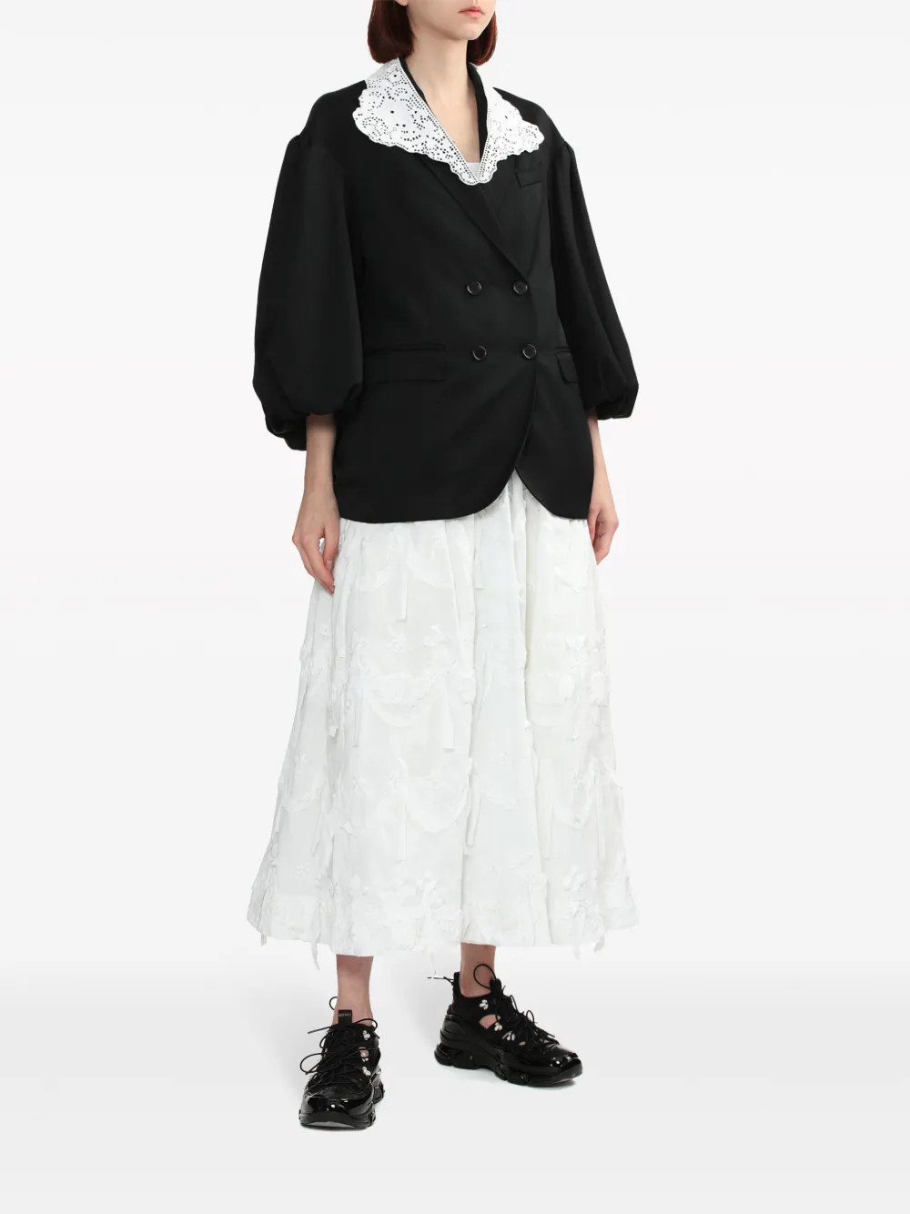 Simone Rocha Tracker cut-out Sneakers | Black | FARFETCH