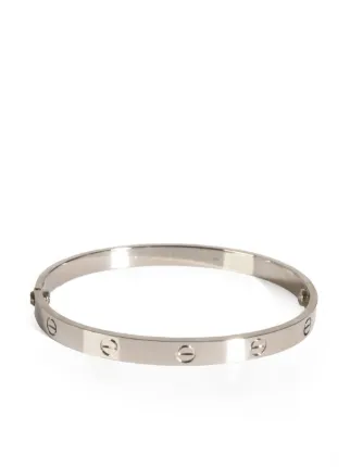 Cartier pre owned 18kt White Gold Love Bracelet Silver FARFETCH