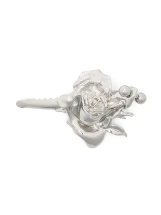 Justine Clenquet Juliet Duckbill Hair Clip | Silver | FARFETCH ZA
