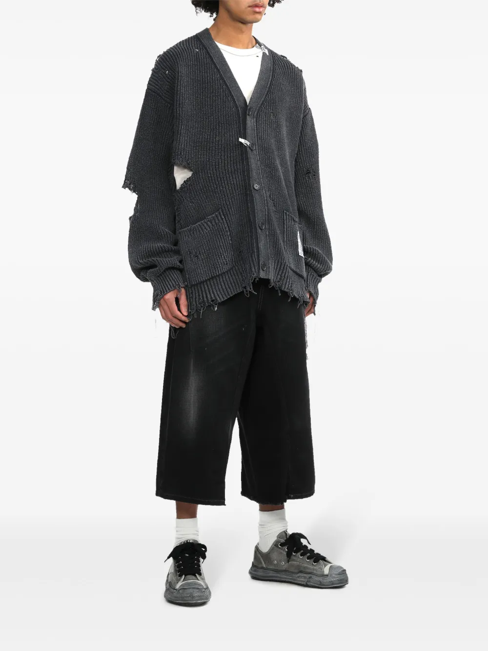 Maison MIHARA YASUHIRO Hank Vintage lace-up Sneakers | Black | FARFETCH