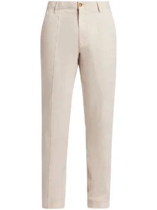 Michael Kors Linen Felt Trousers Neutrals FARFETCH CA