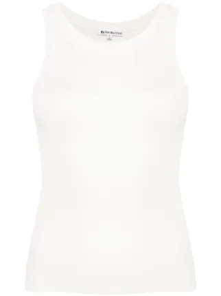 Reformation 타샤 탱크 탑 | 화이트 | FARFETCH KR