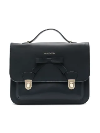 Monnalisa logo-embossed Backpack | Blue | FARFETCH