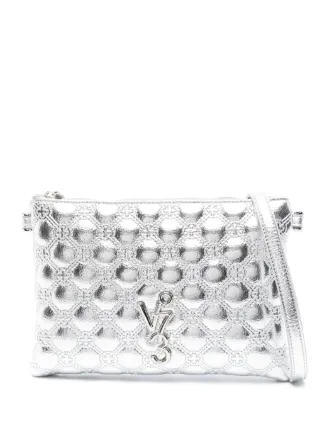 V°73 Eva Quilted Crossbody Bag | Silver | FARFETCH UK