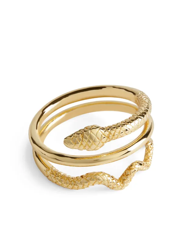 L Objet Snake Napkin Jewels set Of four Gold FARFETCH