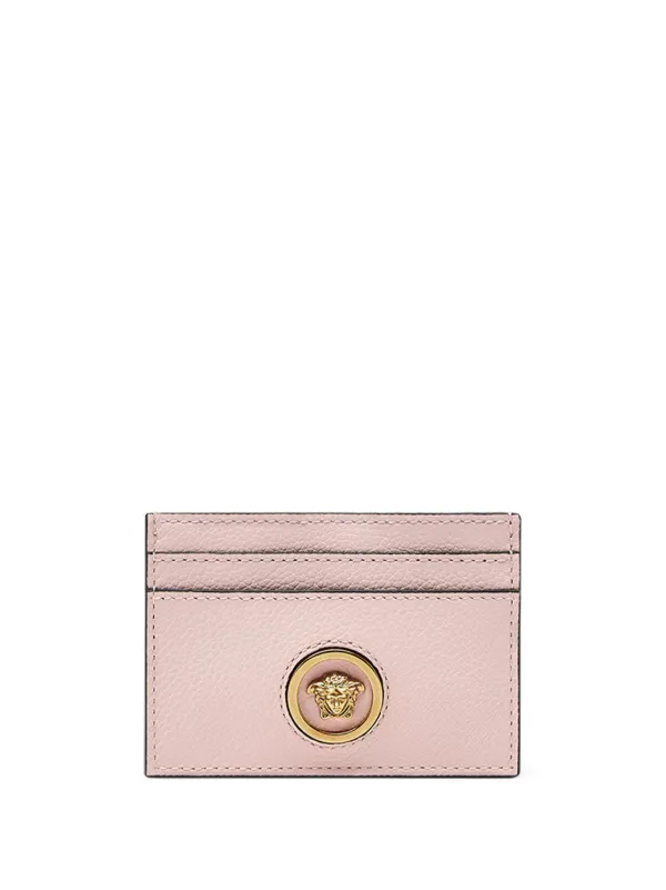 Versace La Medusa Leather Card Holder Pink FARFETCH AO