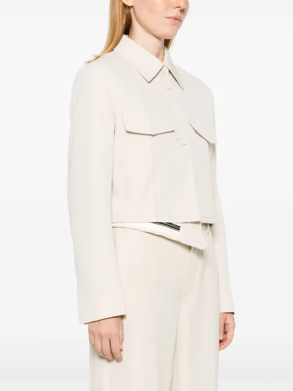 FENDI Twill Cropped Jacket | Neutrals | FARFETCH FENDI Twill Cropped Jacket | Neutrals | FARFETCH