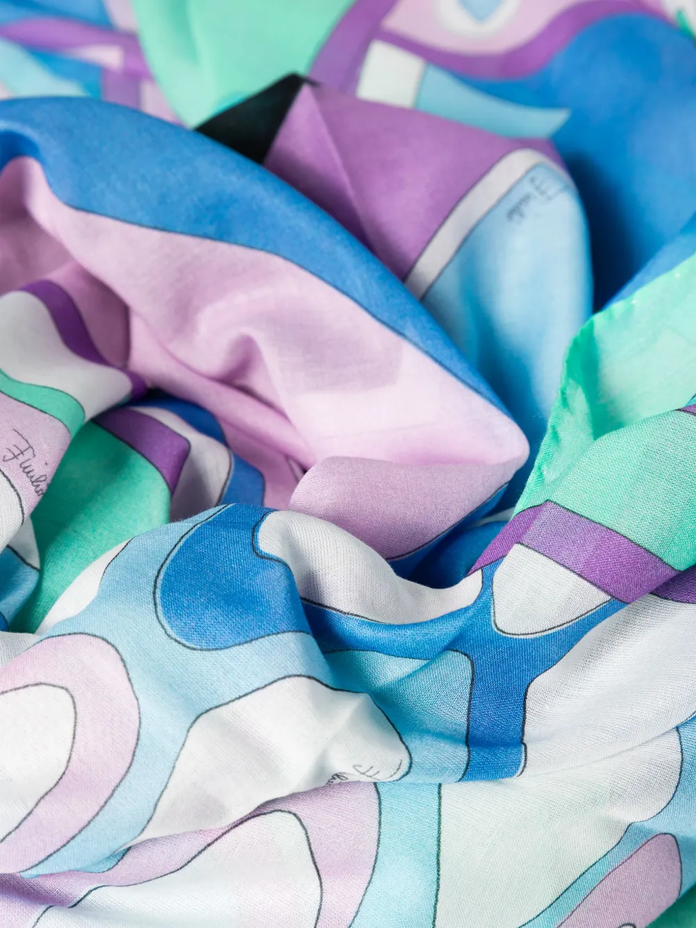 PUCCI Vivara-print Cotton Pareo | Blue | FARFETCH