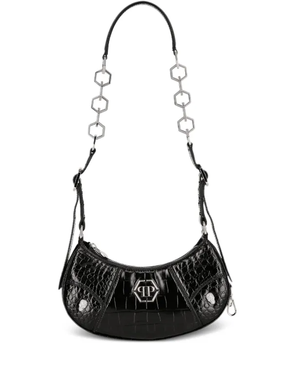Philipp Plein レザー ショルダーバッグ | ブラック | FARFETCH JP Philipp Plein レザー ショルダーバッグ | ブラック | FARFETCH JP