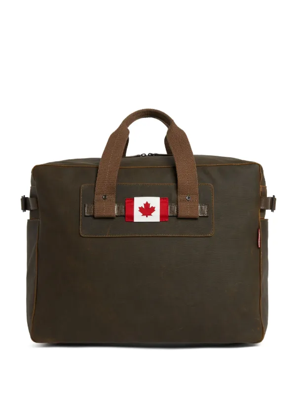 DSQUARED2 Canada flag Duffle Bag Green FARFETCH UK